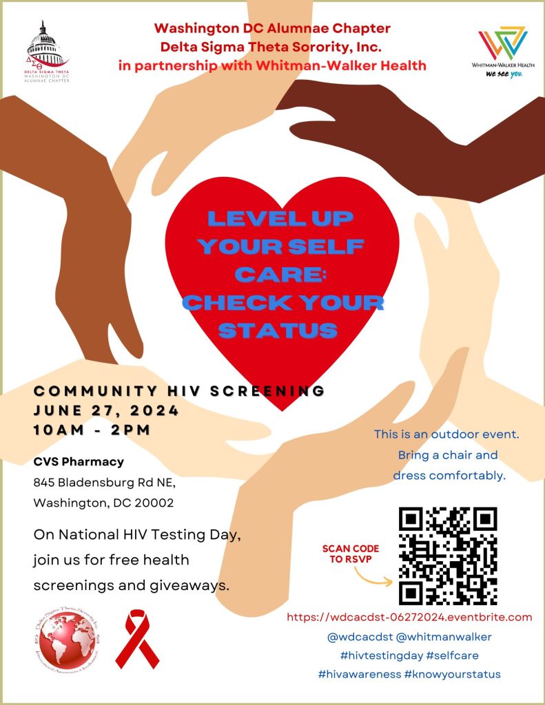 Community HIV Screening - Washington DC Alumnae Chapter